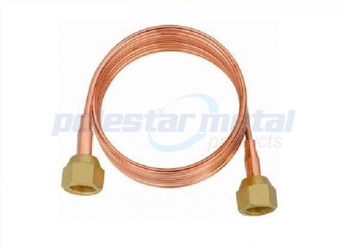 Refrigeration Capillary Tube Fittings Straight Tap Connector Copper ...
