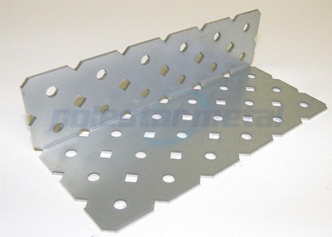 Zinc Plated Construction Hardware Flat Wall Brackets , Galvanized Angle ...